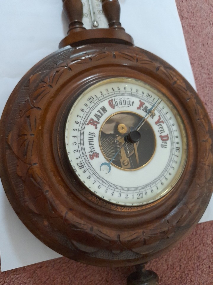 Vintage Antique Lufft Barometer Made In Germany Very Collectable | eBay UK