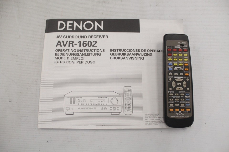 DENON AVR-1602 5.1 Channel A/V Surround Receiver For SPARES/REPAIRS ...