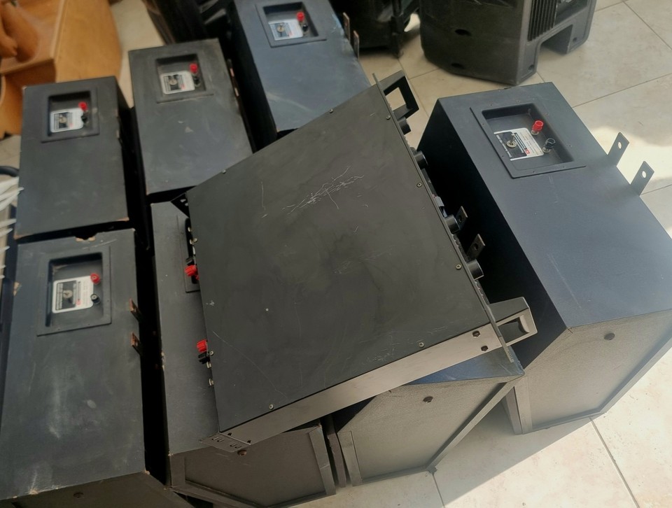 Set of 8x JBL Cinema Speakers & interM QD4480 Amplifier - Full Working ...