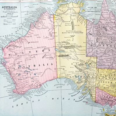 Pre-1900 - Antique Victorian Map
