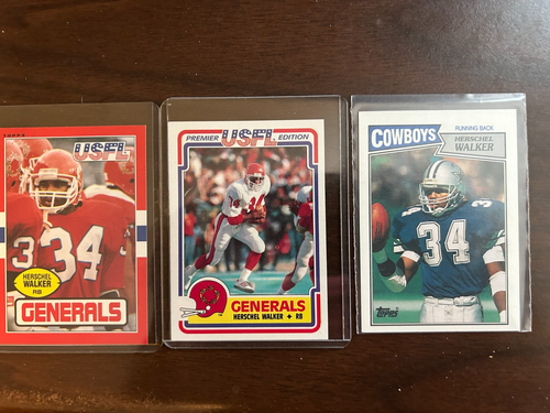 Hershel Walker 13 card lot including USFL and NFL rookie cards | eBay