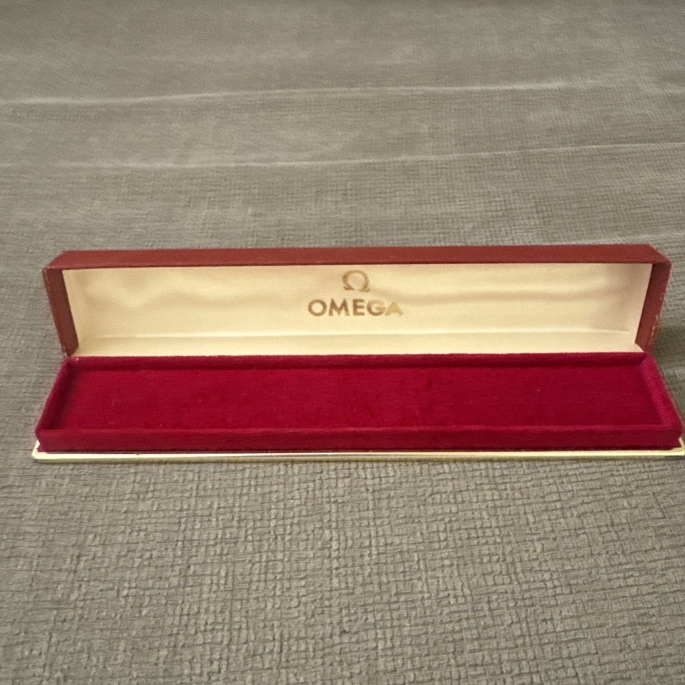 Omega Vintage Watch Case/Box - Red | eBay