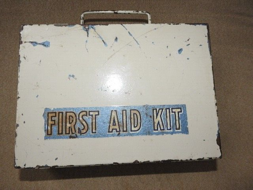 vintage first aid kit metal box | eBay