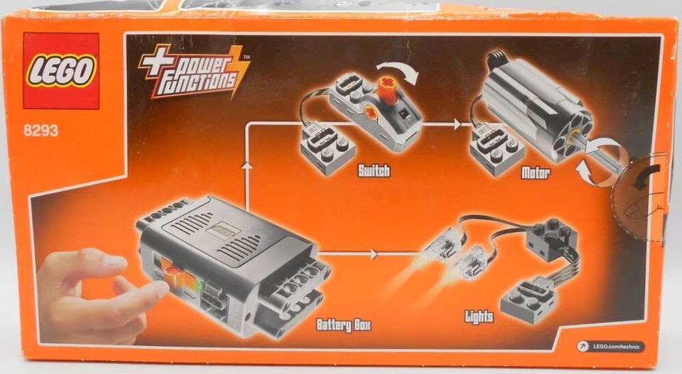 LEGO TECHNIC " Power Functions Motor Set " 8293 Motorize Genuine ...