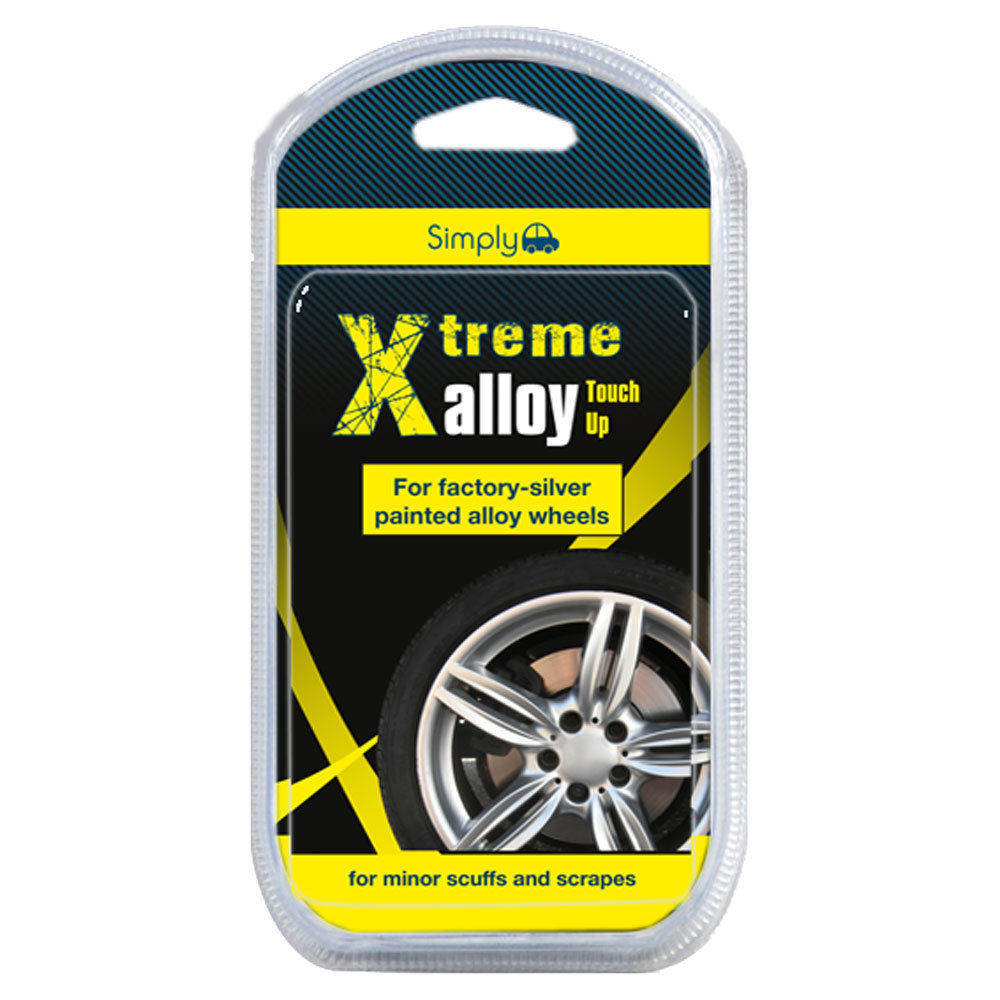 Car SILVER Alloy Wheel Touch Up Repair Kit Minor Scuff Scrape Kerb ...