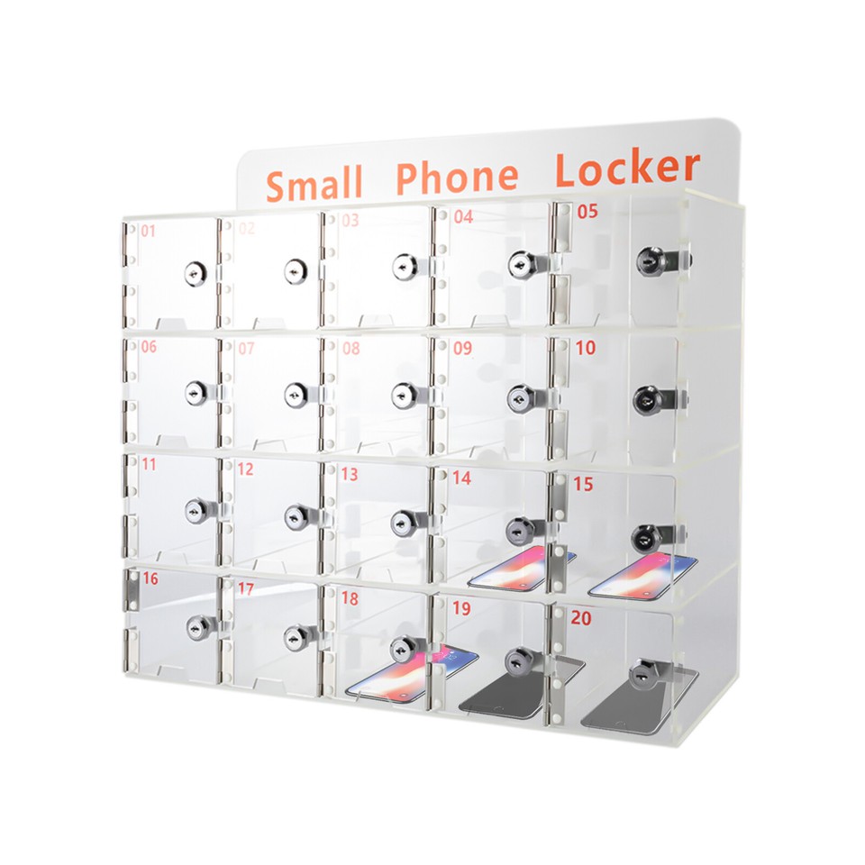 20 Slots Cellphone Locker Cell Phone Storage Box for Employees ...