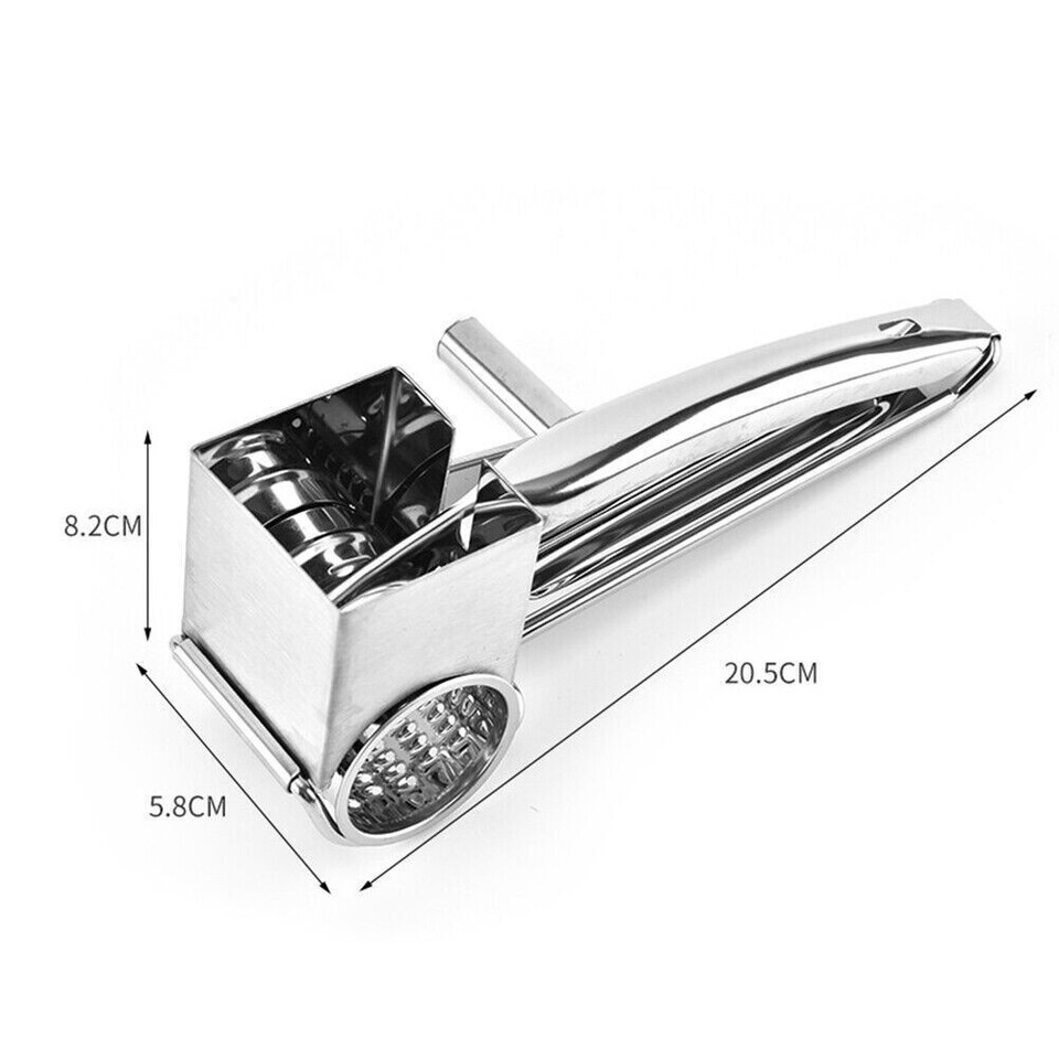Stainless Steel Hand-Cranked Rotary Cheese Grater Ginger Shredder ...