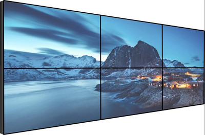 3x2 Video Wall includes (6) NEC X464UNS 46" Ultra Thin Monitors With ...