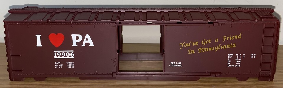 LIONEL TRAIN O GAUGE BOXCAR BODY SHELLS 19906 19233 16244 9472 9451 ...