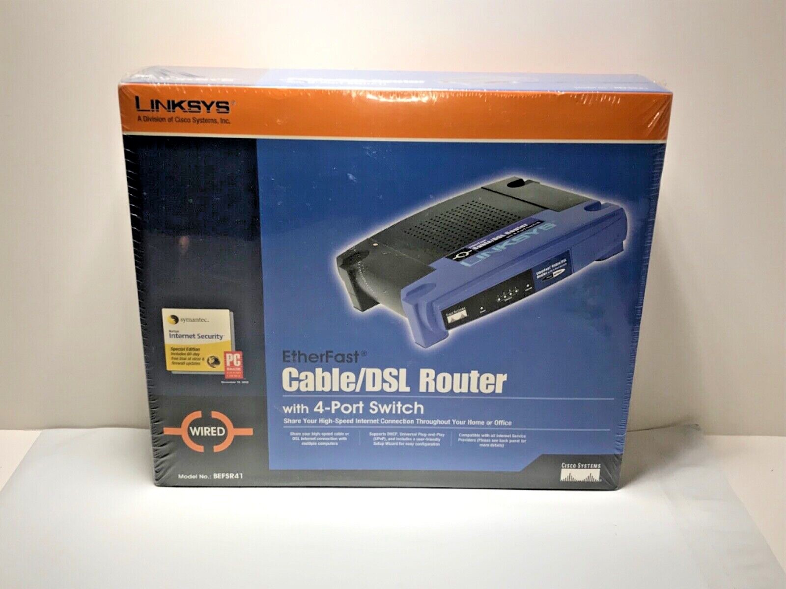 Linksys BEFSR41 4-Port 10/100 Wired Router (BEFSR41 v4) for sale online ...