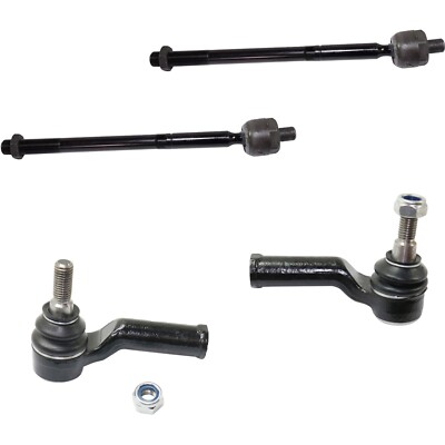 Tie Rod End Set For 2011-2014 Volvo S60 07-16 S80 Front Inner and Outer ...