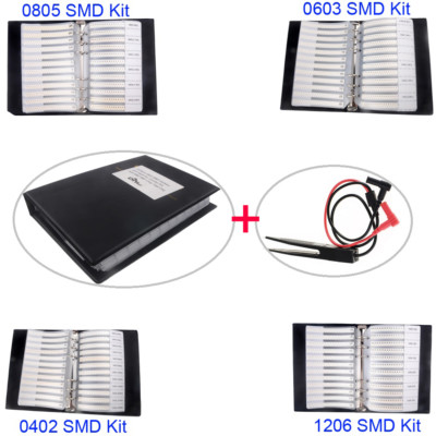 0805 0603 0402 1206 SMD Capacitor Resistor Assortment Kit Sample Book ...