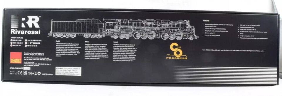 Rivarossi Chesapeake & Ohio 2-6-6-6 Allegheny #1653 HO Steam Locomotive ...