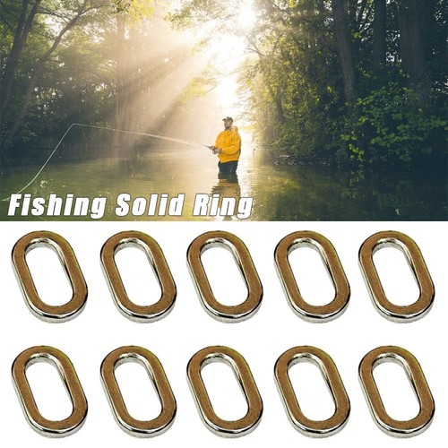 50pcs Stainless Steel Snap Fishing Solid Ring Fishing Split Rings Stable | eBay