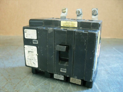 SQUARE D EHB-4-PL POWERLINK CIRCUIT BREAKER EHB34020PL 20AMP 480VOLT ...