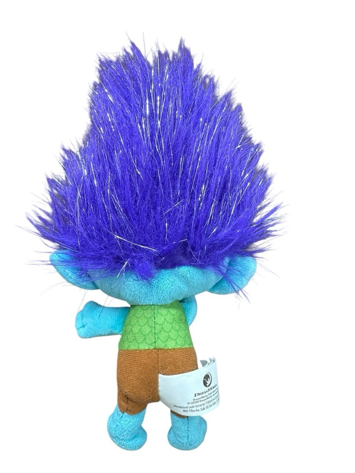 DreamWorks Trolls Branch Plush Doll Blue Purple Hair Just Play | eBay