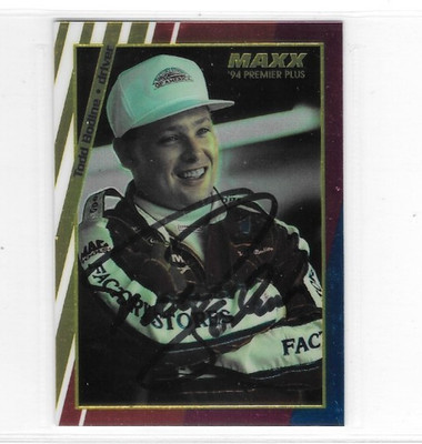 1993 MAXX TODD BODINE AUTOGRAPHED NASCAR TRADING CARD SIGNED | eBay