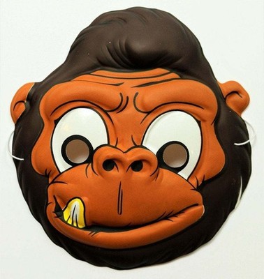 Vintage Gorilla Halloween Mask Collectible Costume Topstone Monkey Kong ...