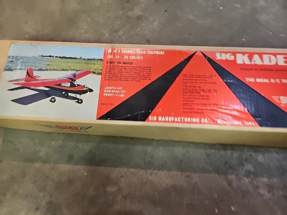 Sig Mfg. Sig Kadet Trainer RC Model Kit 57" WS, Kit #RC-31 | eBay