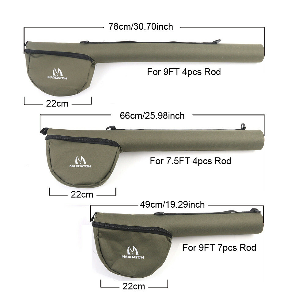 Fly Fishing Rod Tube Cordura/Carbon/Aluminum Rod Case For 9FT/10FT 4Sec ...