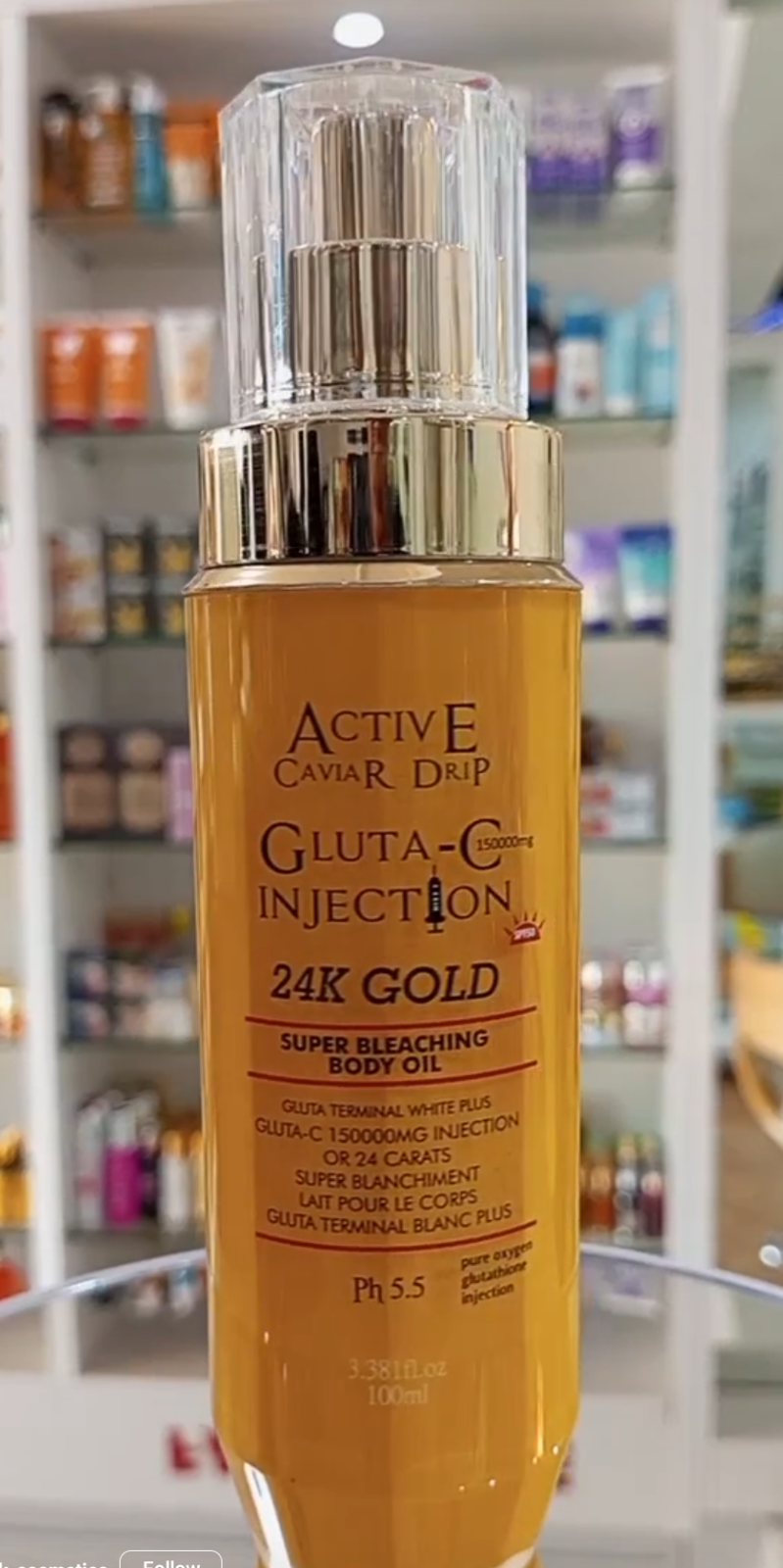 ACTIVE CAVIAR DRIP WHITENING LOTION 444ML WITH SPF50/OIL 100ML/FACE ...