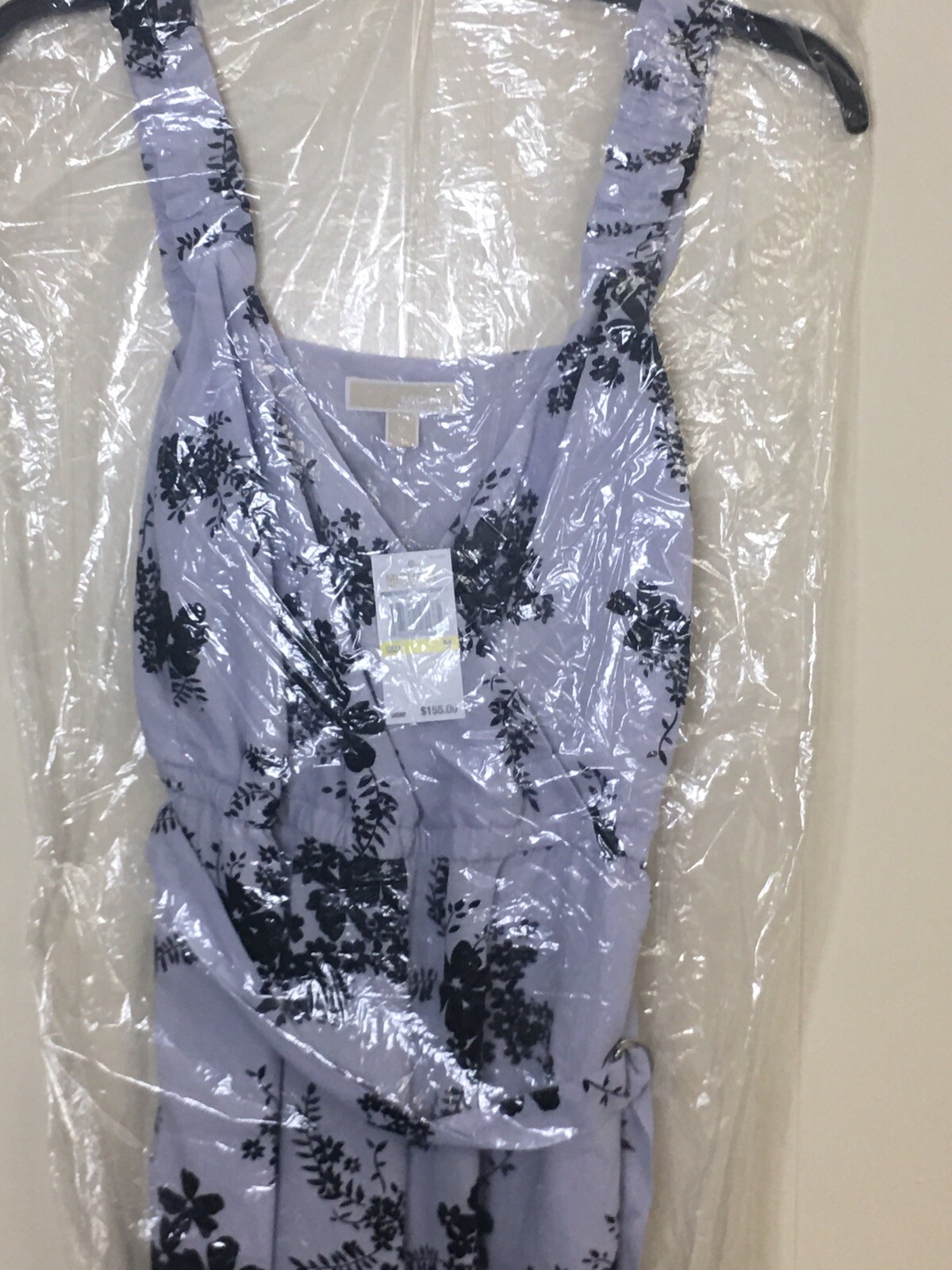 NWT Michael Kors Floral Crepe Belted Jumpsuit M | eBay