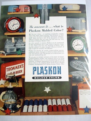 1941 Color Ad Plaskon Company, Toledo, Ohio Molded Color | eBay