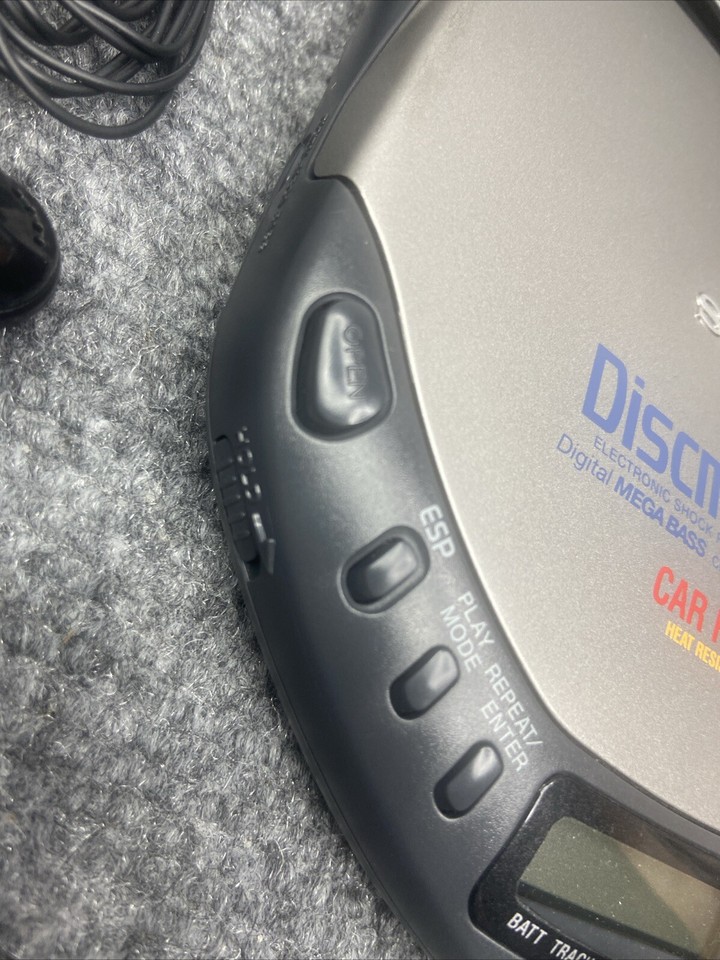 SONY DISCMAN D-E307CK Car Ready Portable CD Player ESP Shock Digital ...
