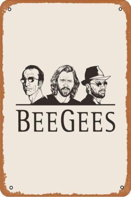 The Bee Gees Poster Metal Tin Sign Retro Wall Decor For Sign Gift Metal ...
