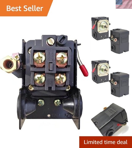 Air Compressor Pressure Switch Control 90-125 psi Single Port Heavy ...