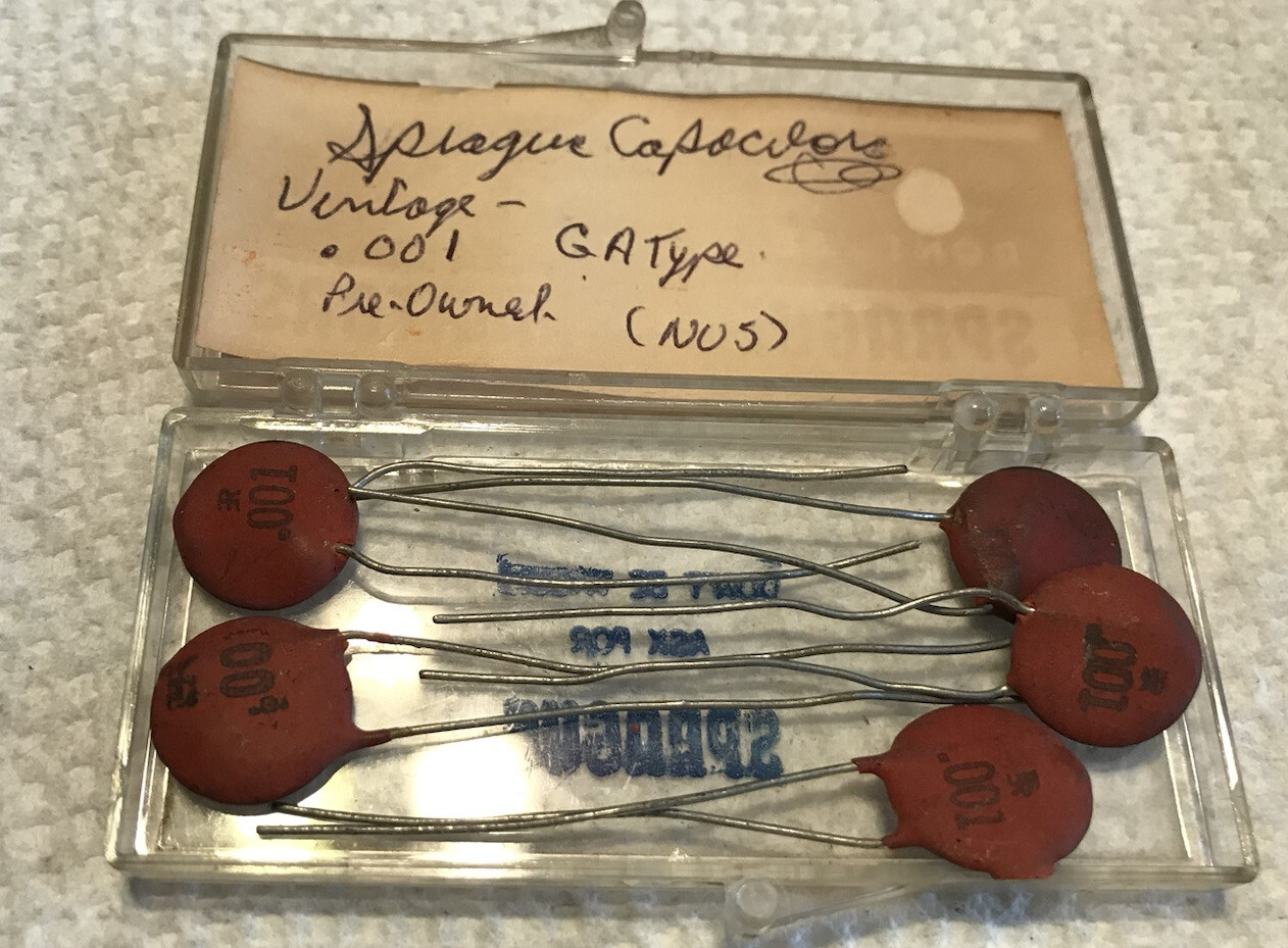 Vintage Sprague Capacitors MF.001 GA Type Lot Of 5 NOS | eBay