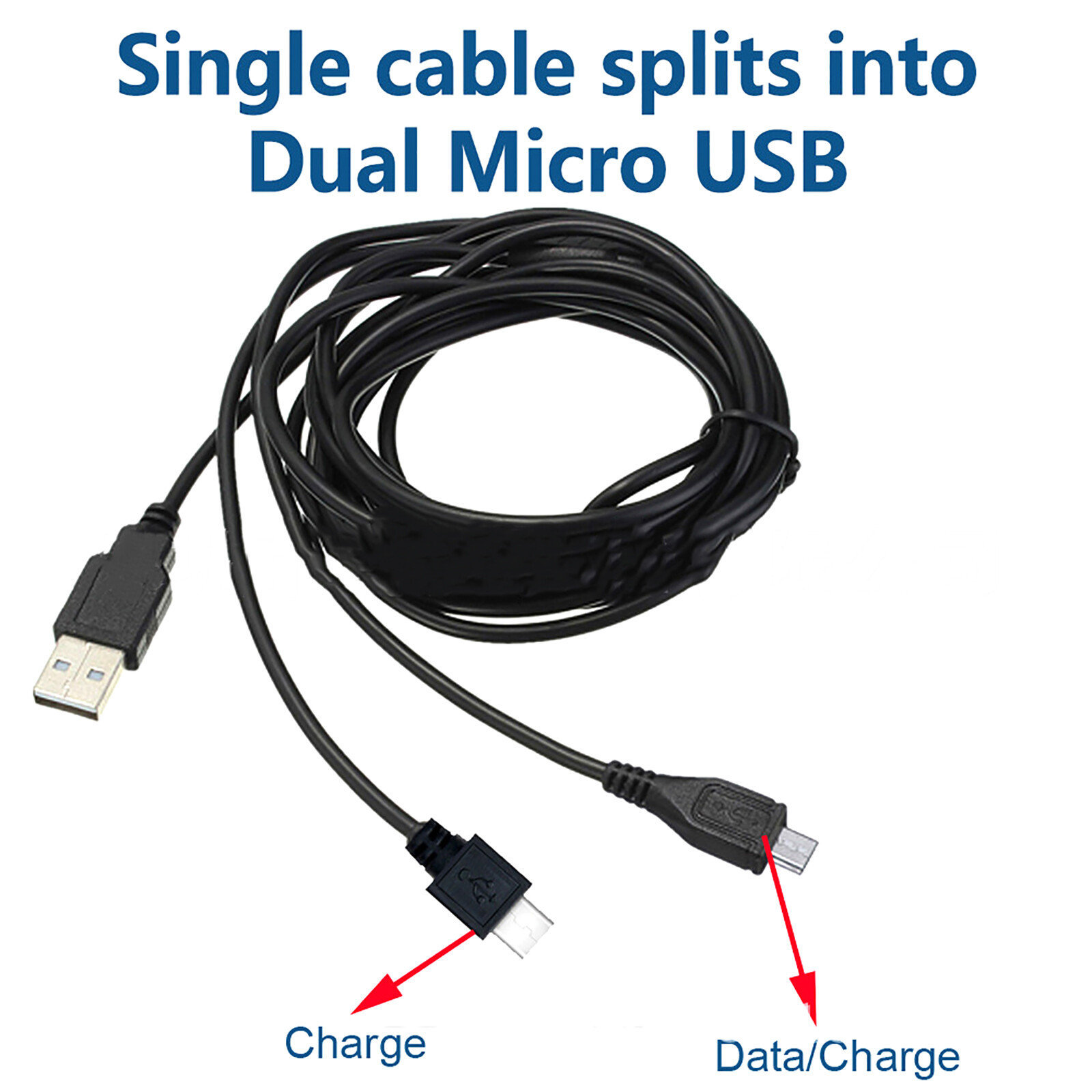 Dual USB Charging Cable for PS VR Move and PS4 PSVR Controller Wire ...