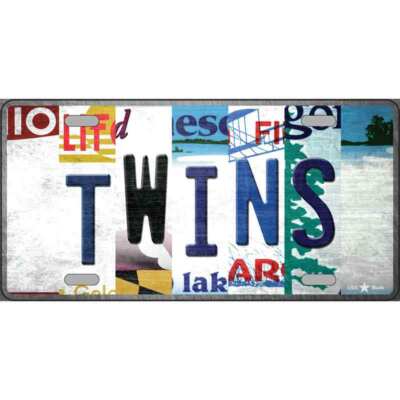Twins Strip Art Novelty Metal License Plate Tag Tag LP-13198 | eBay