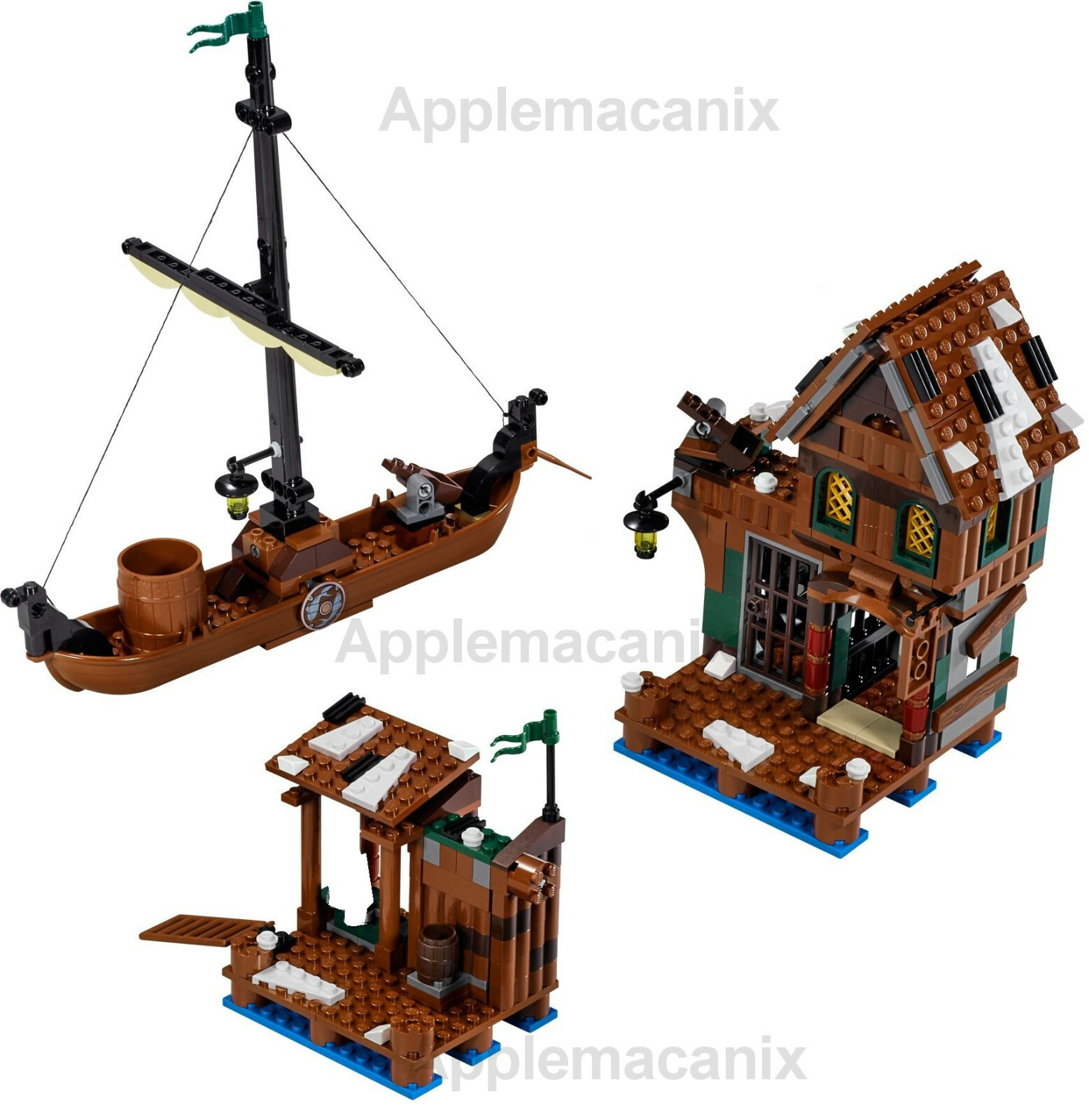NEW LEGO Hobbit 79013 Lake-town Chase Set With Manual Laketown NO ...