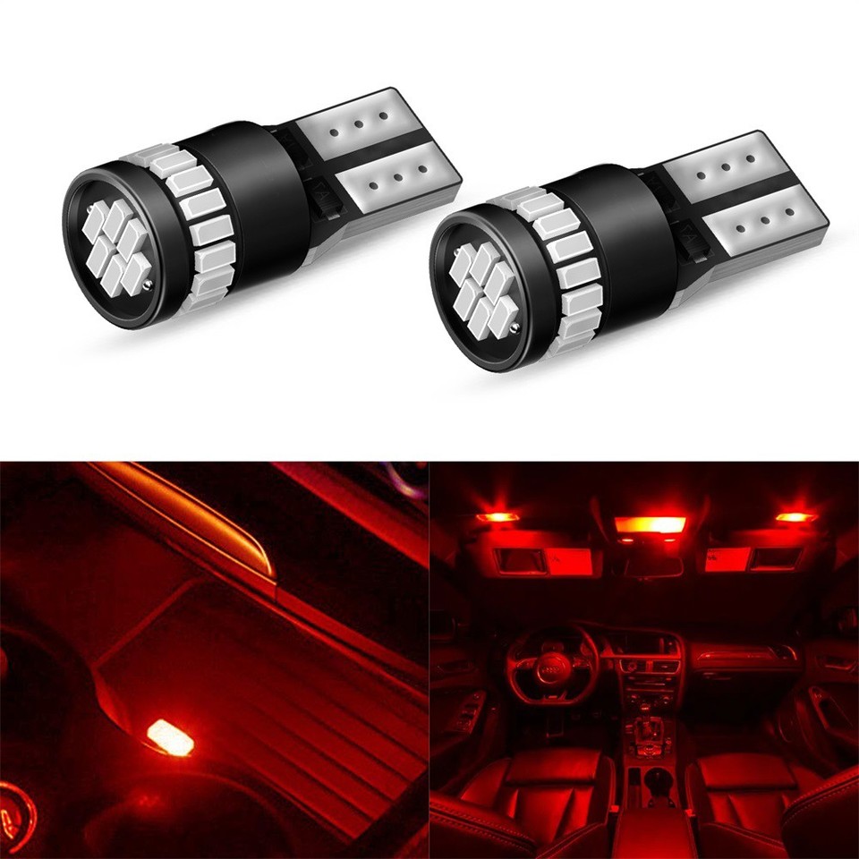 10/20/30X 10X LED T10 W5W 194 INTERIOR DOME WEDGE LIGHT BULBS Canbus ...