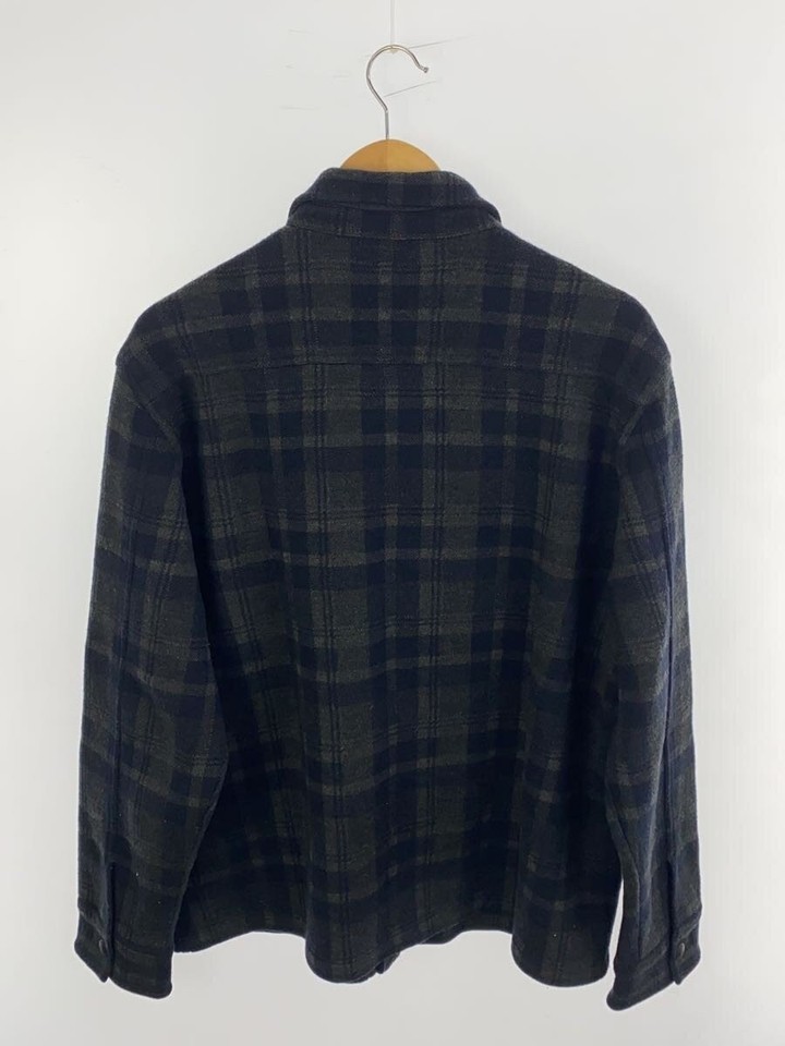 RRL Wool Check Shirt Jacket XL Black | eBay