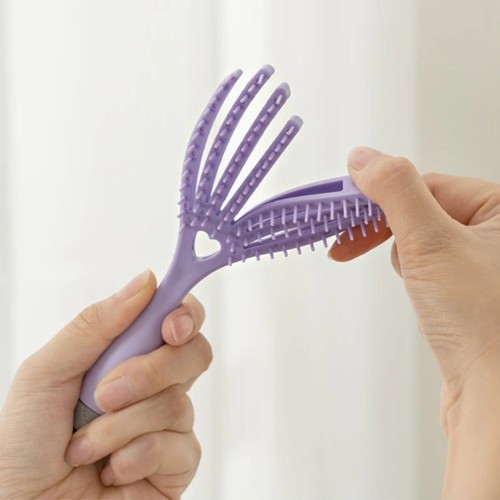 Shell Hair Comb Detangling Brush for Women with Scalp Massage and ...