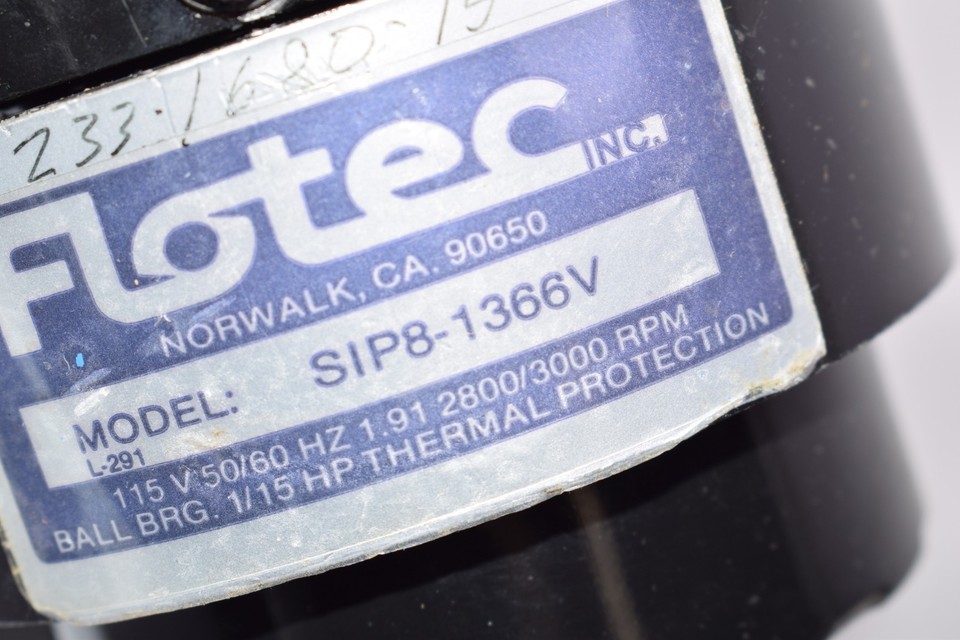 Flotec Inc, Model: SIP8-1366V, L-291, 150V, 50/60 Hz Electric Motor | eBay