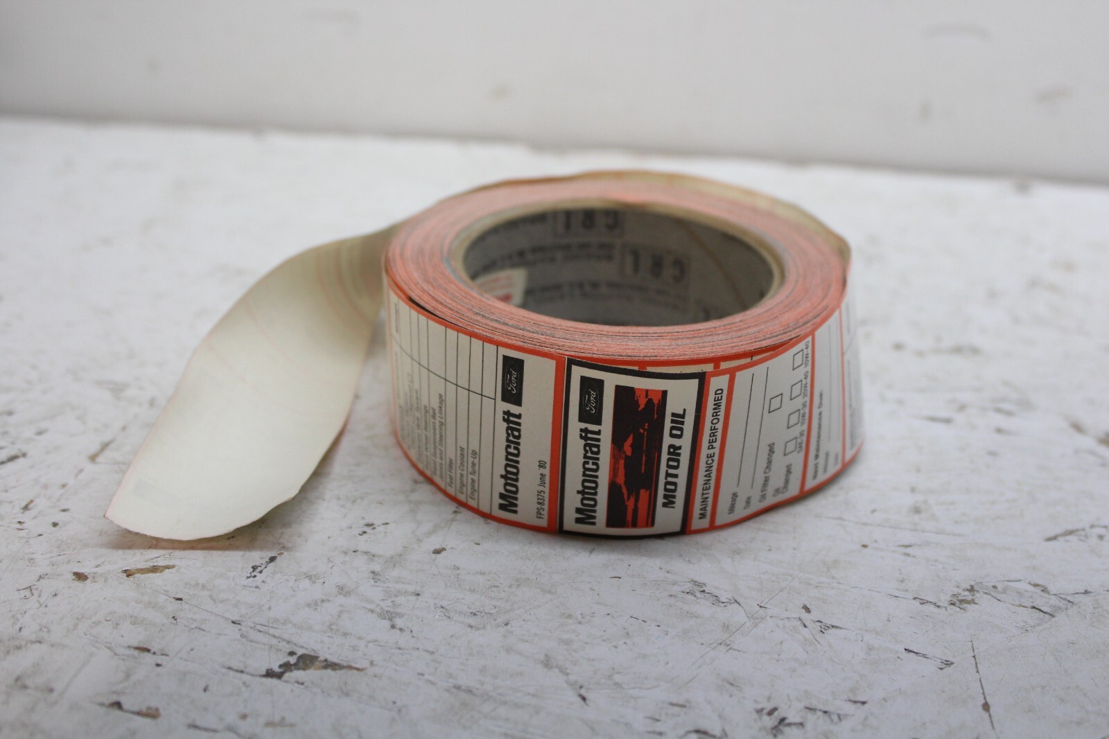 214 Original Vintage NOS FORD MOTORCRAFT MOTOR OIL Door Jamb Stickers ...