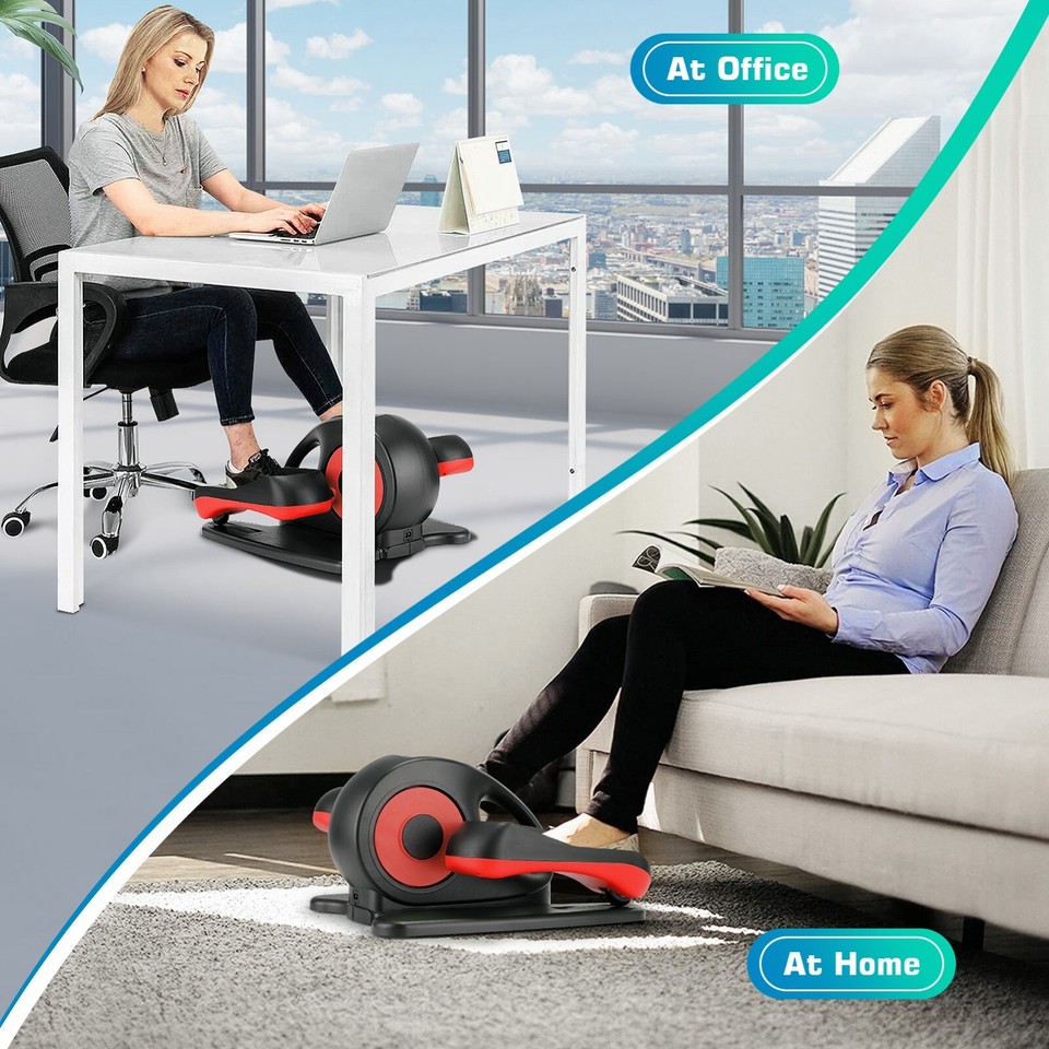 Electric Ellipse Leg Exerciser Under Desk Elliptical Seated Foot Pedal ...