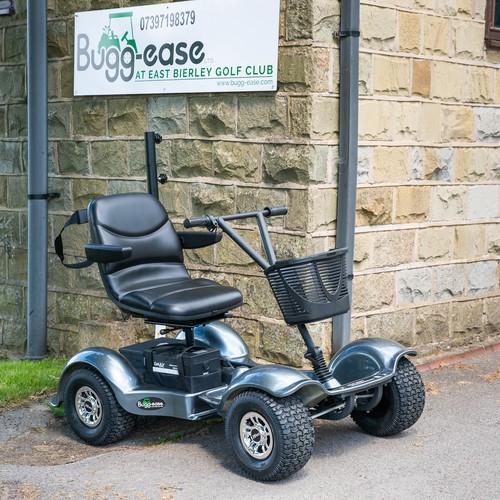 Bugg-Ease Single Seat Golf Buggy - Twist Grip in Grey with Luxury Chair ...