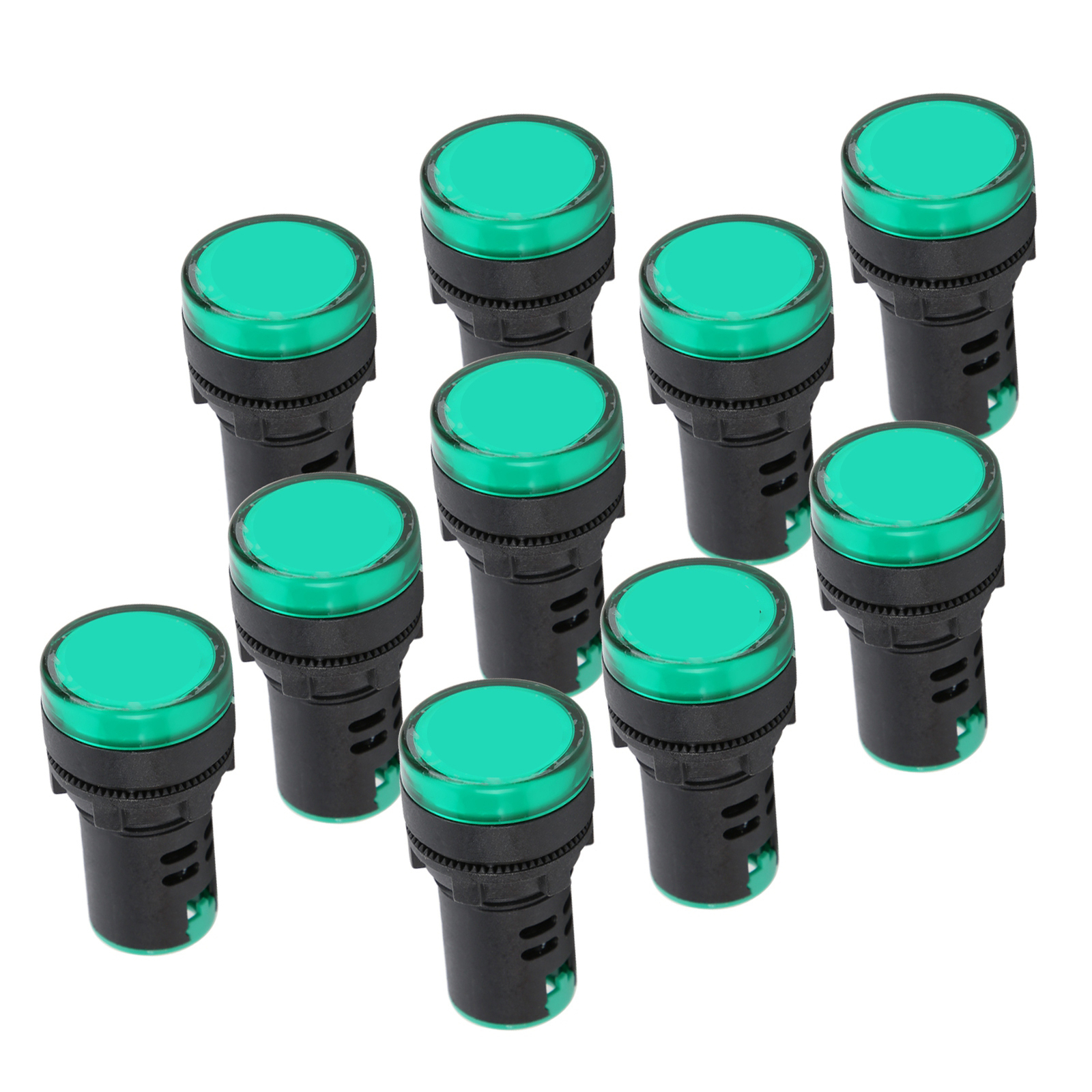 10PCS AD16‑22DS LED Indicator Light Green LED Lamp For Indication | eBay UK