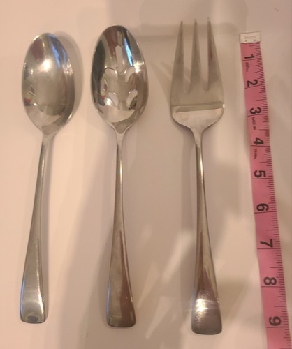 Reed and Barton Flatware Stamped 18/10 Stainless Steel 3 Piece Serving ...