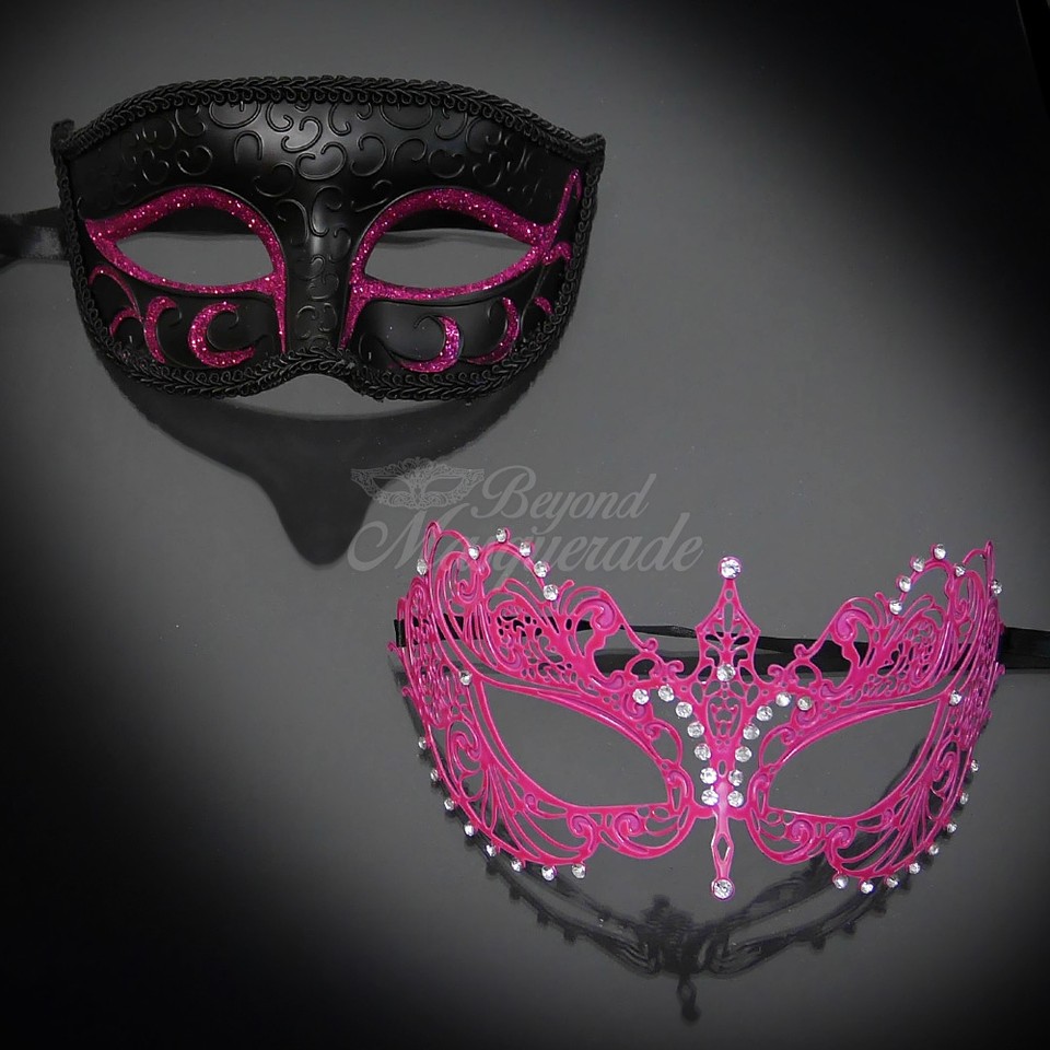 His & Hers Set, Couples Masquerade Mask, Classic Masquerade Ball Mask ...