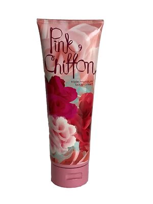 BATH & BODY WORKS Pink Chiffon 24HOUR MOISTURE ULTRA SHEA BODY CREAM 8 ...