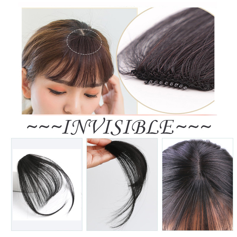 CHEAP Clip in Neat Air Bangs Front Fringe 100% Remy Human Hair ...