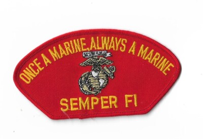 Large "Once A Marine, Always a Marine" Semper Fi Patch | eBay