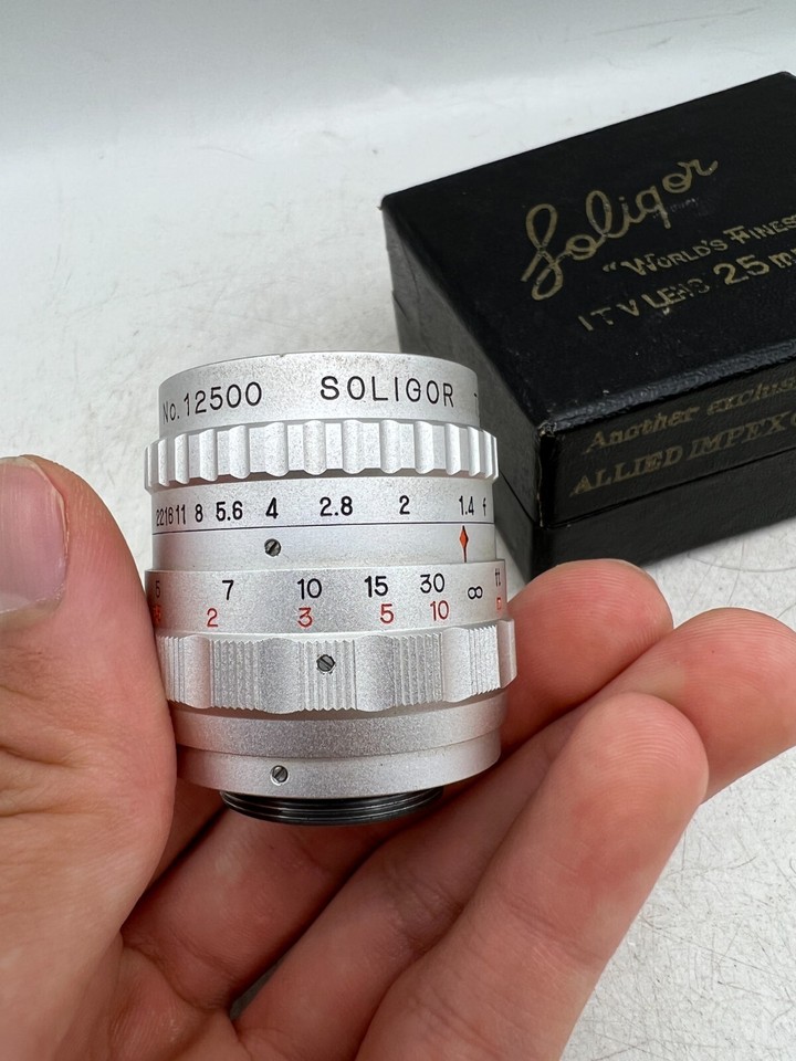Soligor Television TV Lens 25mm F1.4 For C Cine Mount BMPCC Cameras ...