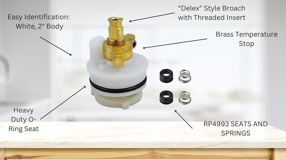 RP1991 Compatible Repair Kit For Shower Cartridge with RP4993 Seats ...