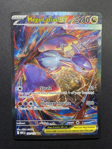 New Secret Rare Pokemon Mega Evolution Mega Latias Ex Full Art 181/132 | eBay